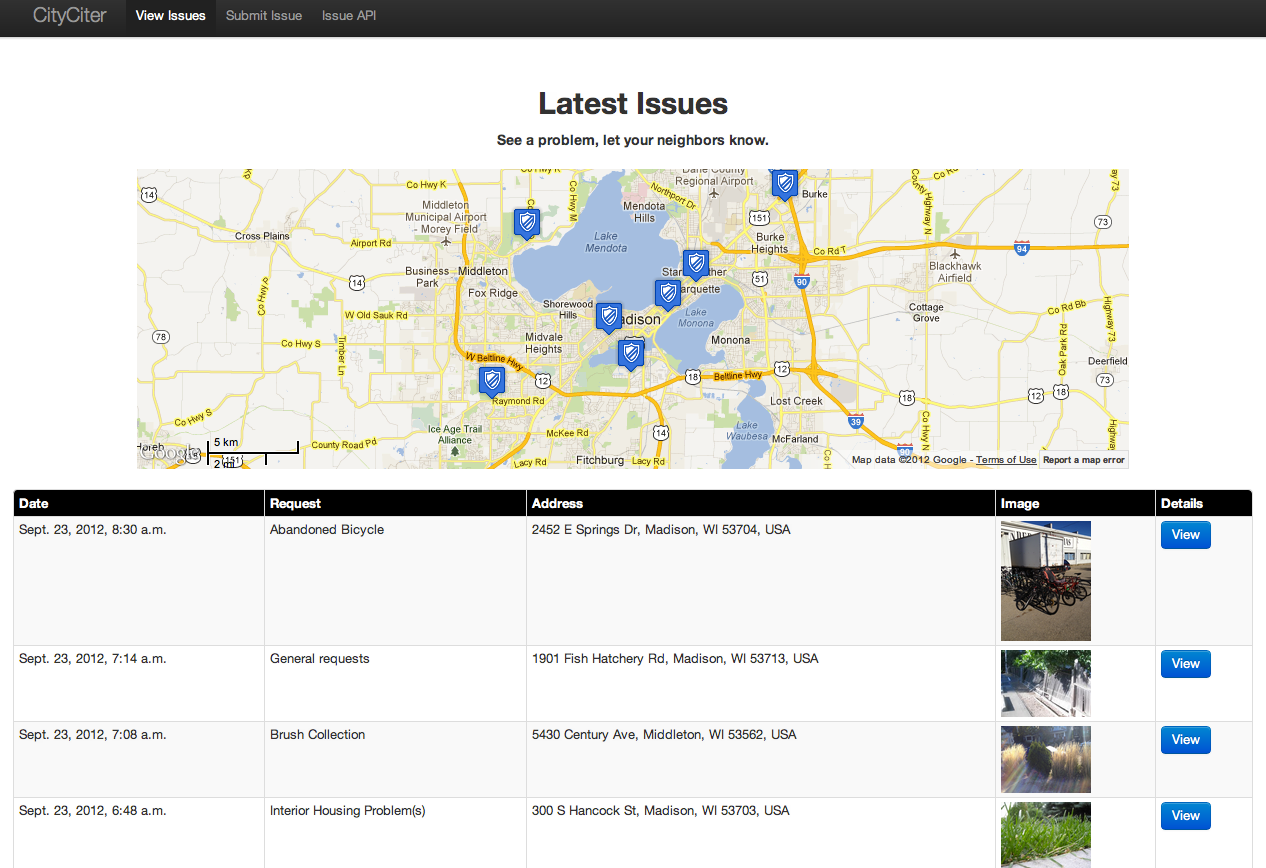 GitHub - chrislkeller/CitySolver: Gather user-submitted information about opportunities a ...